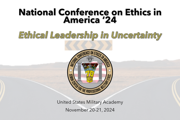 National Conference on Ethics in America Sponsored by The Class of 1970 ...